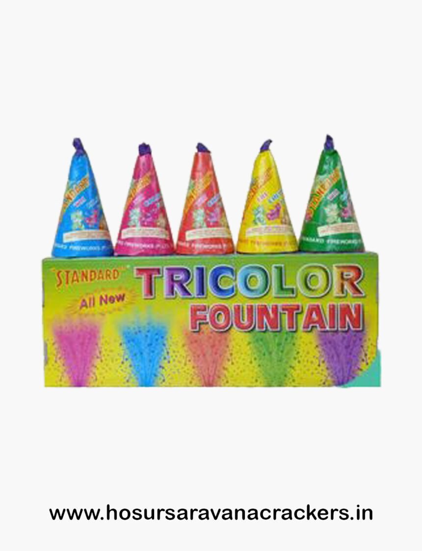 Tri color fountain millennium std - Hosur Saravana Crackers
